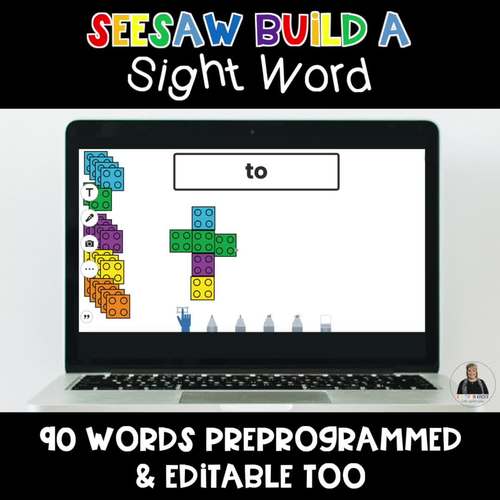 Seesaw Build A Sight Word Digital Learning Back to School by Kreative ...