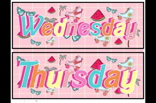 Basic Babes Flip Calendar by Julia's Colorful Classroom | TPT