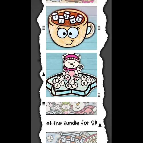 Hot Cocoa Count to Twenty | Winter Counting Math Craft by Typically Techy