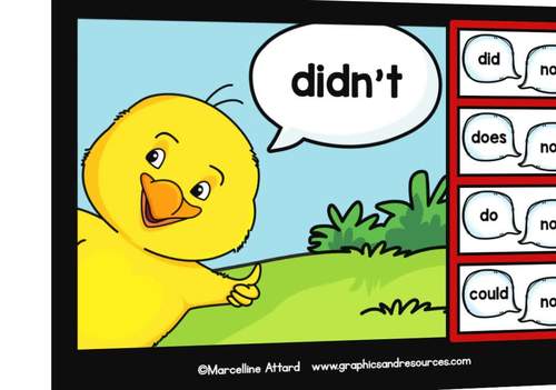 SPRING ACTIVITY 1ST GRADE CONTRACTIONS BOOM CARDS APRIL GRAMMAR SPEECH ...