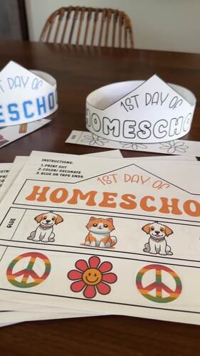 Kindergarten First Day Of School | Kindergarten Crown Printable | 1st ...
