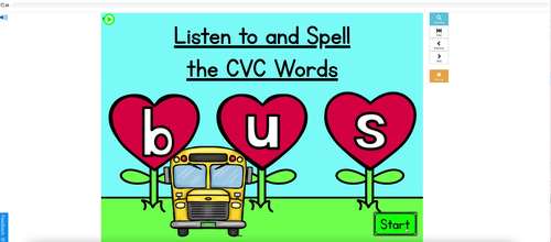 Spelling CVC Words | Valentine's Day Boom Cards by Teaching Autism