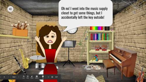 Interactive Digital Music Escape Room for Google Slides TIME SIGNATURES
