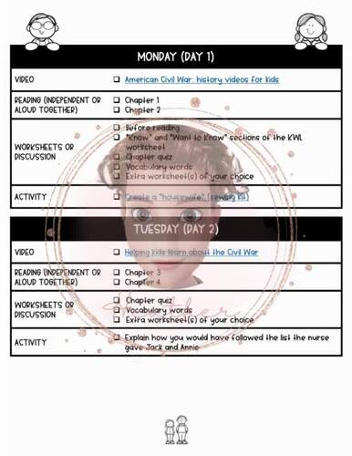 Civil War on Sunday | Magic Tree House #21 | Lesson Plan, Quizzes ...