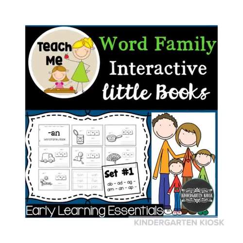 Word Family Books Set 1 by Kindergarten Kiosk | TPT