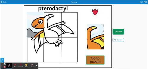 Vocabulary Puzzle: Dino World BOOM™ Cards by SC Speechie | TPT
