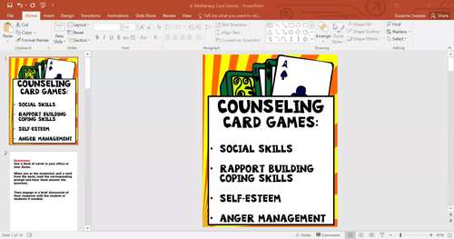 COUNSELING with Cards Games: Self-Esteem, Rapport, Social Skills, Anger ...