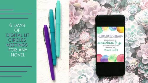 Digital Literature Circles for any Novel Set: Middle, High School ELA ...