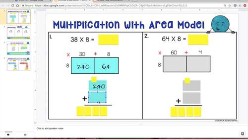 Multiplication - Area Model - Lattice Multiplication - Standard Algorithm