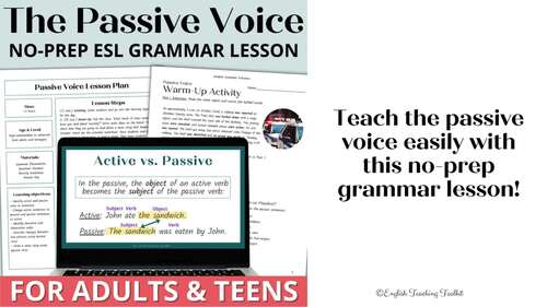 Adult ESL Grammar Worksheets, Activities, & Lesson Plan - Active ...