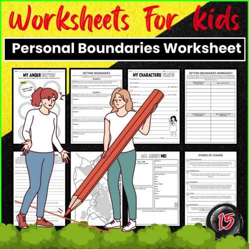 Personal Boundaries Worksheet by Lib Anatomy school | TPT