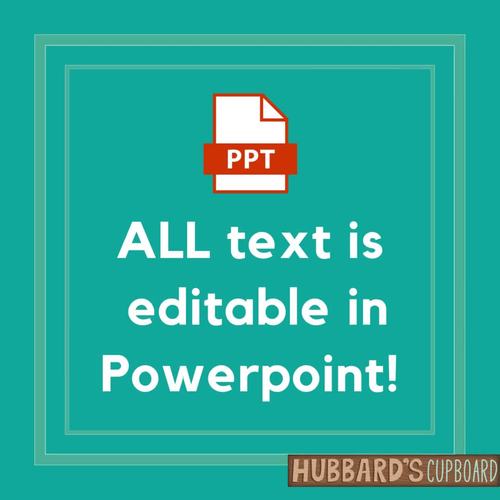 Editable Jungle Tropical Calendar Set, Numbers & Holidays Cards ...