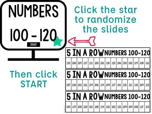 Numbers 0-120 | Number Identification Games | Recognition & Matching 5 ...