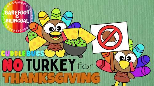 No Turkey for Thanksgiving Clipart | Cuddlebugs Collection | TPT