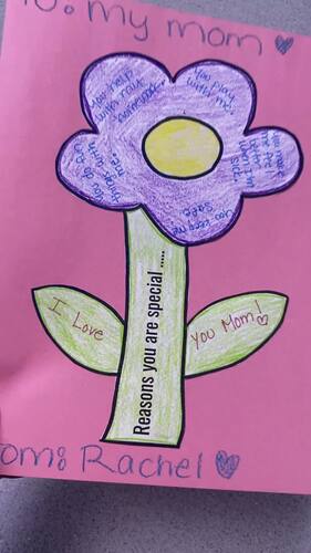 A Mother's Day Inclusive Art Craft Activity: Reasons You are Special