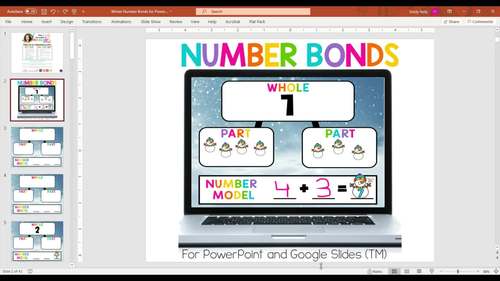 Winter Number Bonds | Winter Math Activities by Polka Dots Please