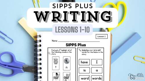 SIPPS PLUS Worksheets and Stories Lessons 1-40 * Growing Bundle
