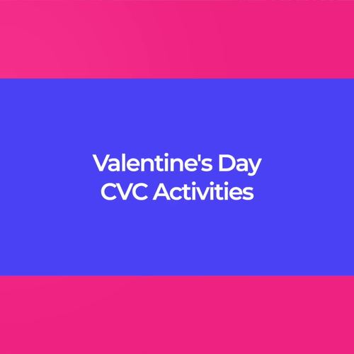 Valentine's Day Activities CVC Words Phonics Game Short Vowels Picture ...