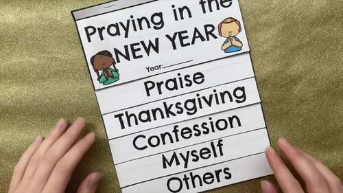 New Year's Craft Activities, Praying in the New Year, Prayer Crafts ...