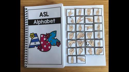 ASL Alphabet Practice Books - ASL Adapted Books by Teacher Jeanell