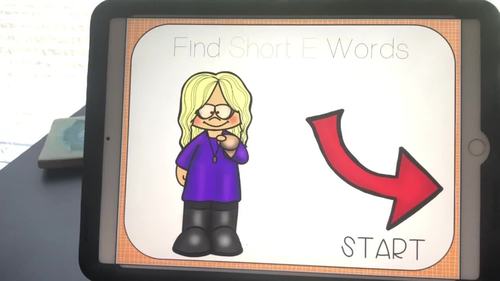 SHORT VOWEL CVC Words Digital PDF Game by Teach With Pixels | TpT