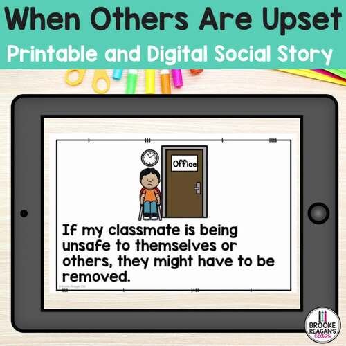 Social Story: When Others Are Upset {Planned Ignoring} Class Safety Plan