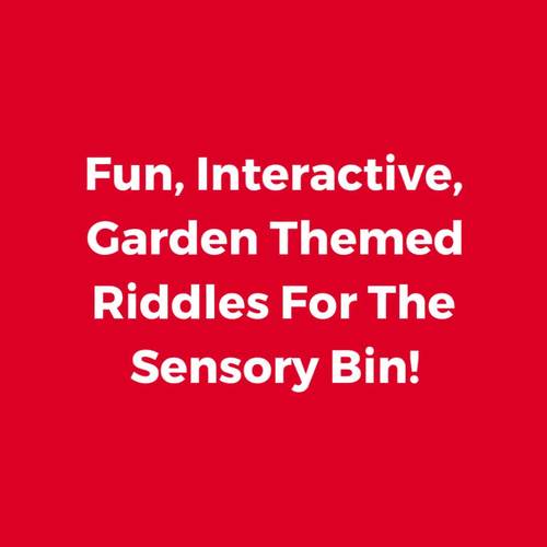 Hey Riddle Riddle Sensory Bin Activities Bundle by File Folder Heaven
