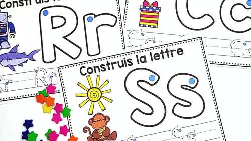 FRENCH Alphabet Letter Formation Mats -Tapis de formation des lettres d ...