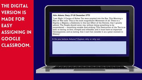 The Boston Tea Party Reading with Text Dependent Questions Assess ...