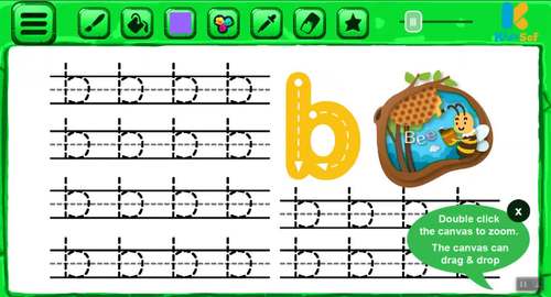 Kids Interactive Alphabets Writing Practice Application for Windows