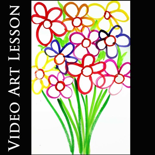 SPRING FLORAL BOUQUET Watercolor Painting Lesson | EASY Directed Art ...