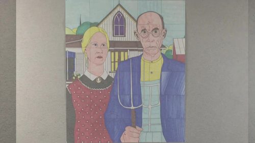 Art Heist (American Gothic) Escape Room | Reading Practice | Context ...