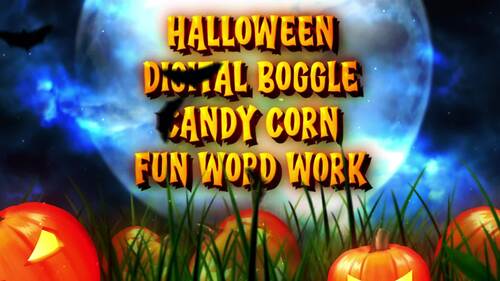 HALLOWEEN CANDY CORN DIGITAL BOGGLE (FUN WORD WORK) by K's Digital Store