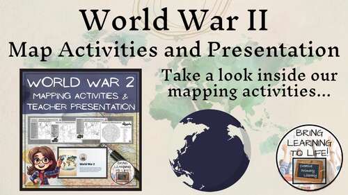World War II Map Activity & Teaching Presentation by Creative Primary ...