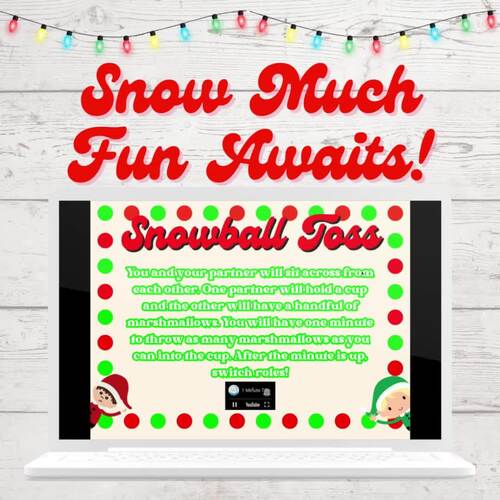 Christmas Party Google Slides | Minute to Win It Games Christmas Activities
