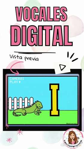 Vowel Sounds. Phonics. Vocales Digital. PowerPoint. Google Slides. Spanish