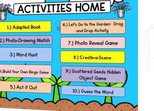 Vocabulary Builder and Beyond: In the Garden (Boom Cards™) Digital ...