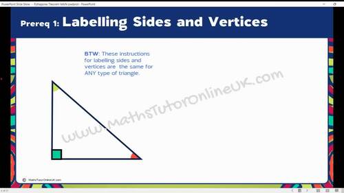 Online Pythagorean Theorem Full Treatment with Printable Worksheets
