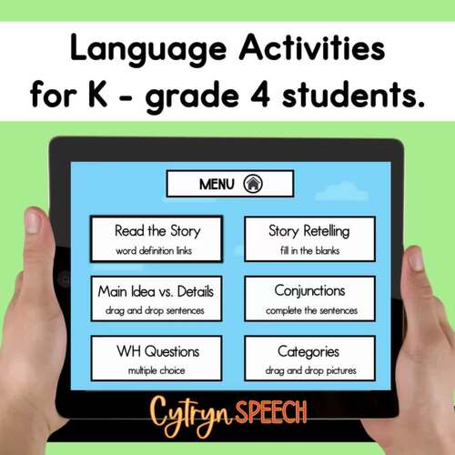 Story Retell Speech Therapy Zoo Story 2 Boom Cards™ Early Language ...