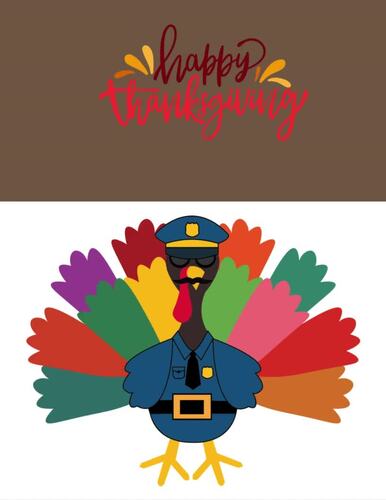 Disguise a Turkey as a Police Officer Thanksgiving Craft | Fun Turkey ...