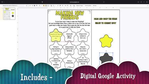 Back To School Social & Emotional Learning SEL | Making New Friends