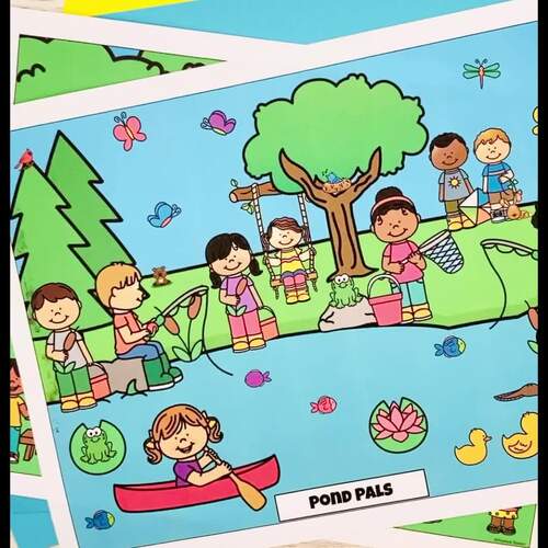 Spring Picture Scenes Speech Therapy Describing Pictures Boom Cards ...