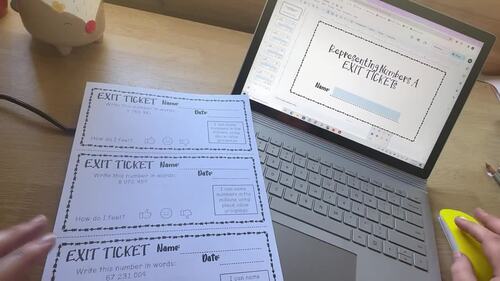 Representing Numbers A Exit Tickets - 2024 NSW Syllabus Aligned - Stage 3