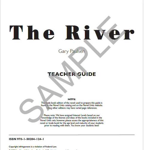 The River Novel Units® Teacher Guide Novel Study | TPT