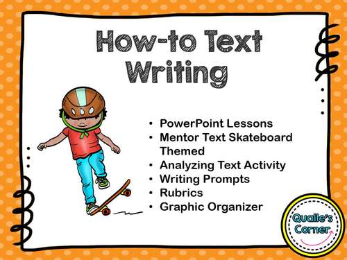 How-To Writing Unit for 2nd and 3rd Grade (SKATEBOARD THEMED) by The ...