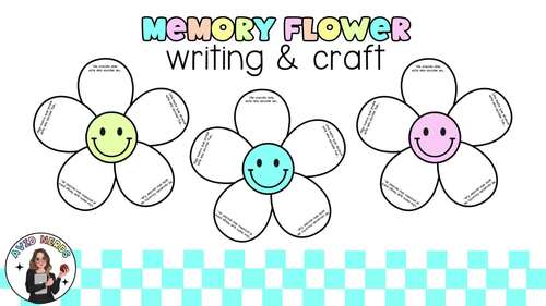Spanish End of Year Writing Craft Activity- Memories Flower for ...