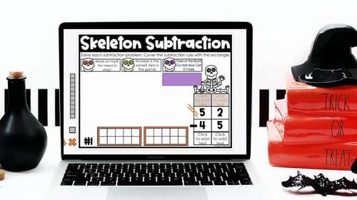 Halloween Subtraction With Regrouping Differentiated Task Cards ...