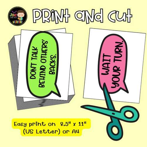 Ways to Show Respect Bulletin Board, Character Education, Teacher Poster