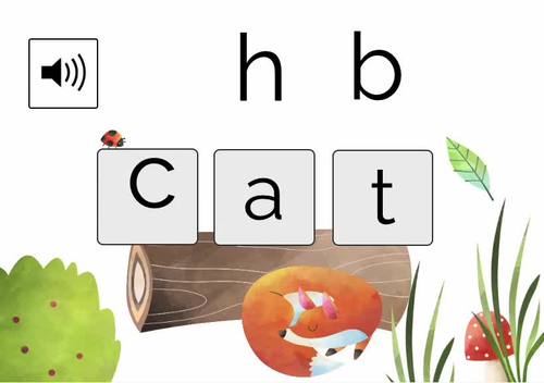 Interactive Phonics Game, CVC Build a Word, Early Years Activity, Build ...
