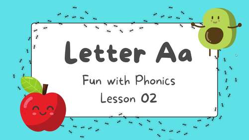 Phonics Letter A Full Lesson Plan (PPT + Worksheet) - Lesson 2 | TPT